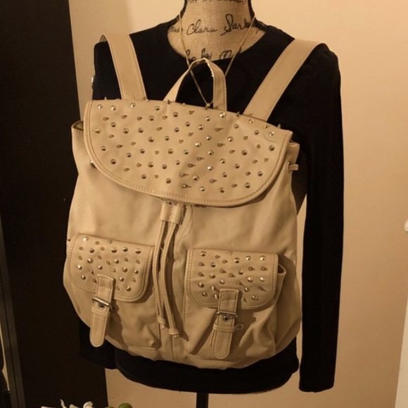 Aldo | Bags | Aldo Faux Leather Studded Spiked Backpack | Poshmark